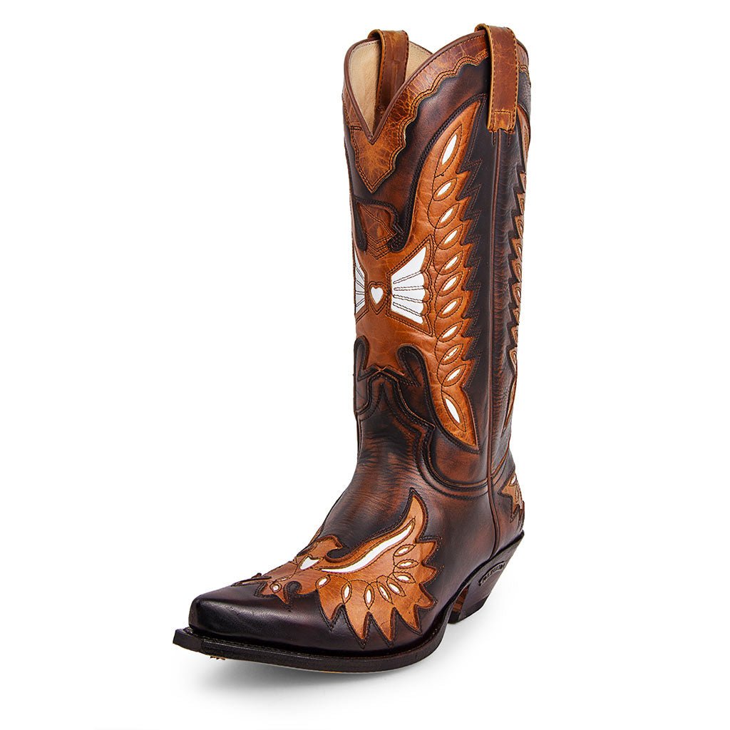 6990 Cuervo Britnes Fl. Marron-Laca Camel – Sendra Boots